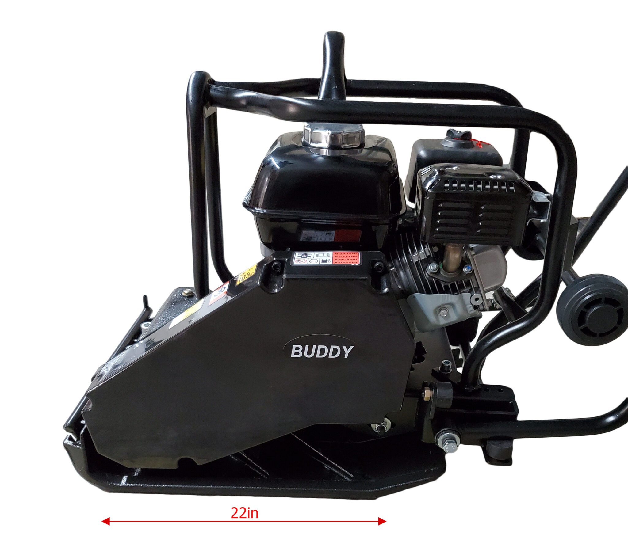 BT100 GX160 Honda Engine Plate Compactors with Wheels(WATER TANK EXTRA ...